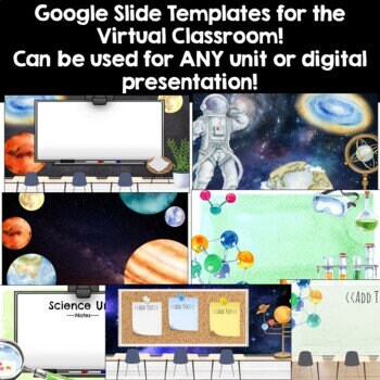 Virtual Classroom SCIENCE Google Slides Templates Distance Learning - Etsy