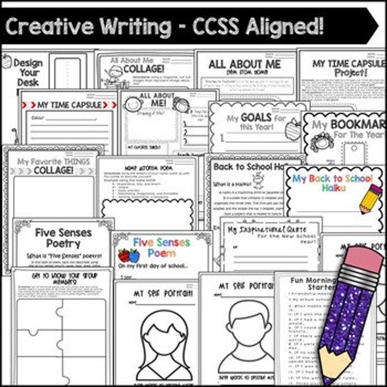 Beginning of the Year Activities - Creative Writing & Art Collection - Etsy