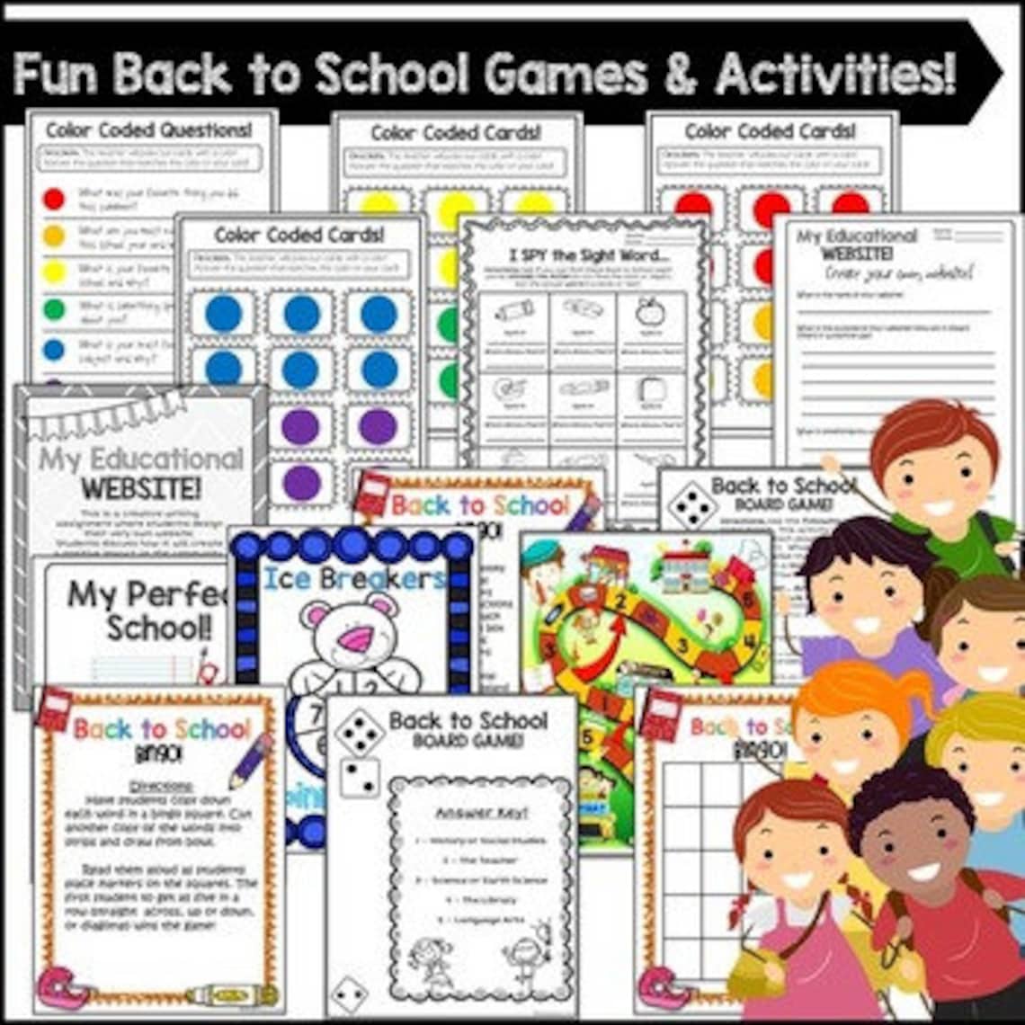 Beginning of the Year Activities - Games Collection - Etsy
