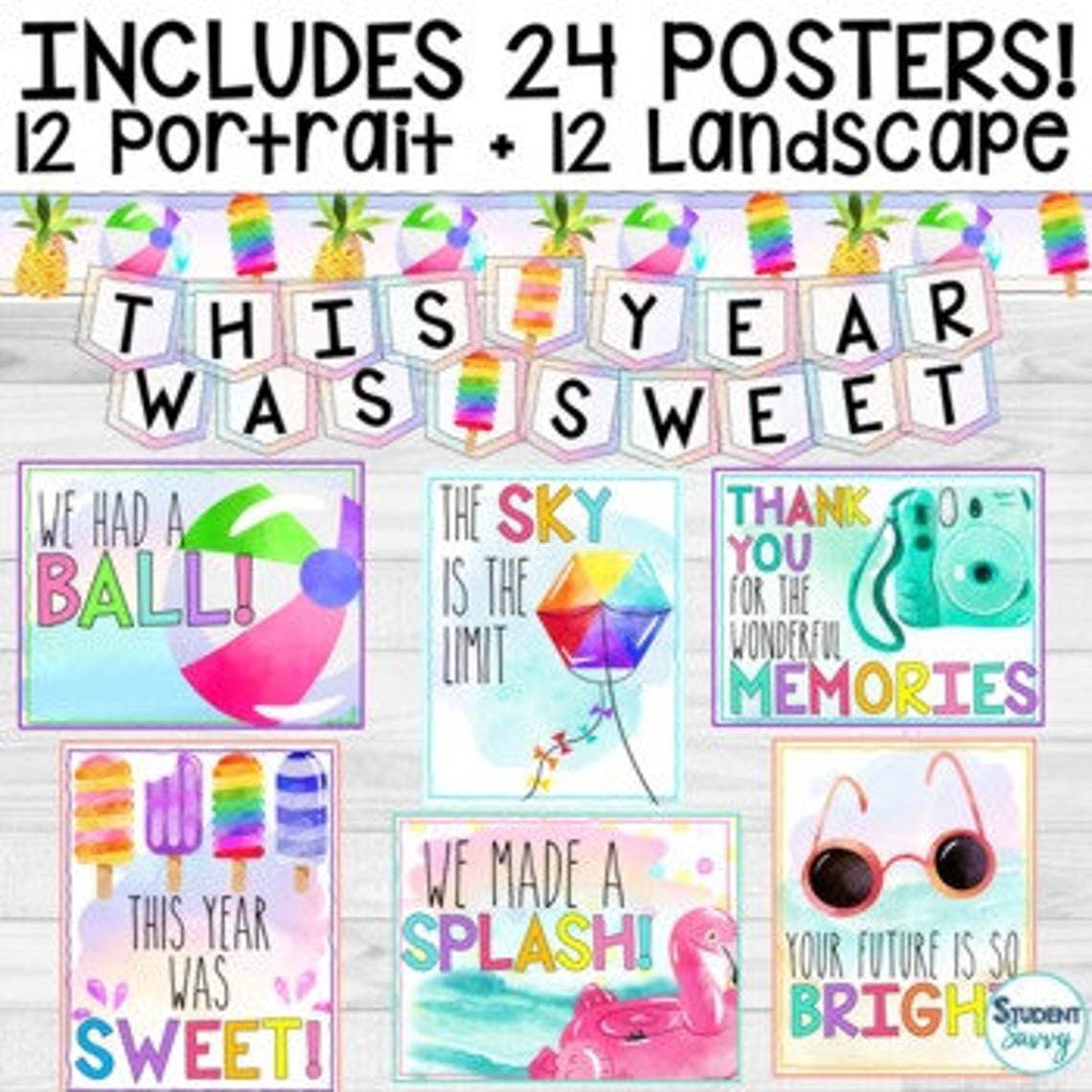 Summer Bulletin Board Posters - End of the Year Coloring Pages ...