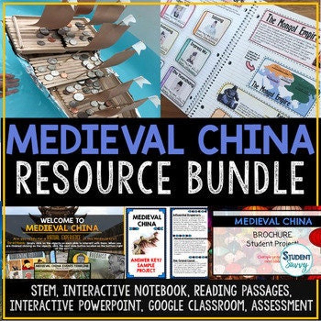 Medieval China Activities Resource Bundle - Etsy