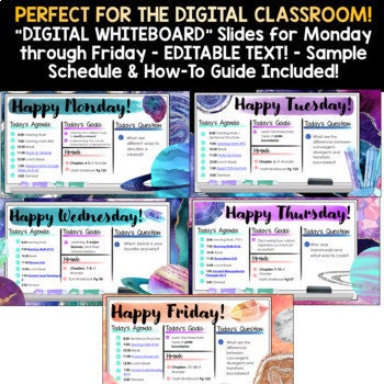 Science Daily Agenda Template Daily Schedule Google Slides CRYSTAL ...