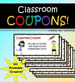 Classroom Coupons - Etsy