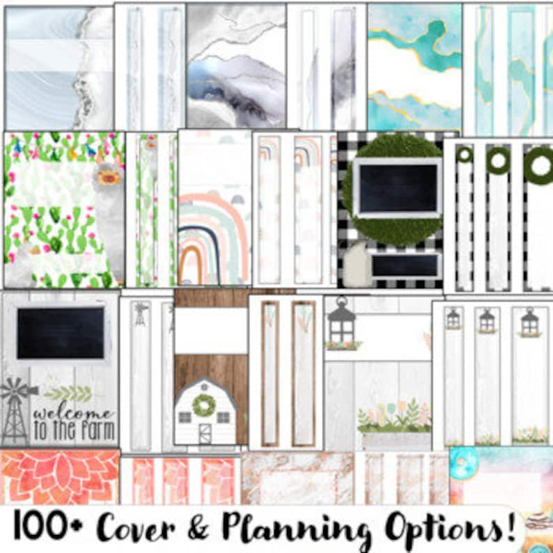 Editable Teacher Planner 2022-2023 Teacher Binder Covers Google Drive ...