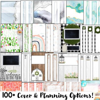 Editable Teacher Planner 2022-2023 Teacher Binder Covers Google Drive ...