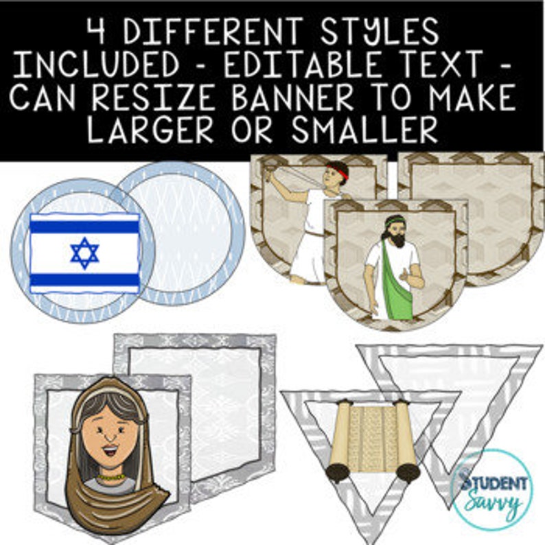 Ancient Israel Banners Printable Israel History Classroom Decor ...