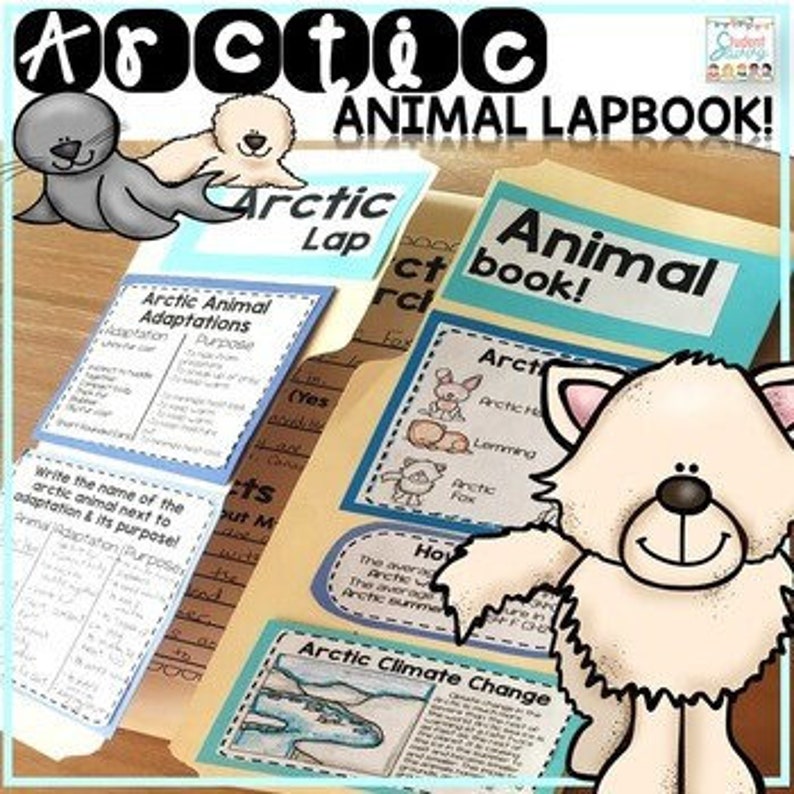 Arctic Animals Lapbook Activity - Adaptations Tundra Biome Research ...