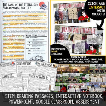 Medieval Japan Activities Resource Bundle - Feudal Japan - Etsy