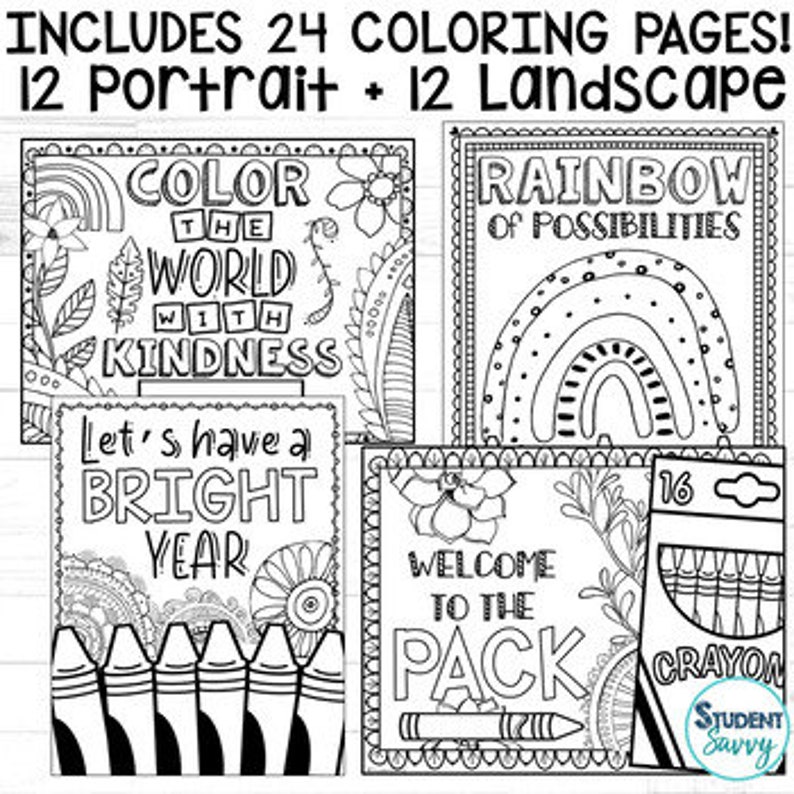 Back to School Bulletin Board Classroom Decor Printable - Etsy