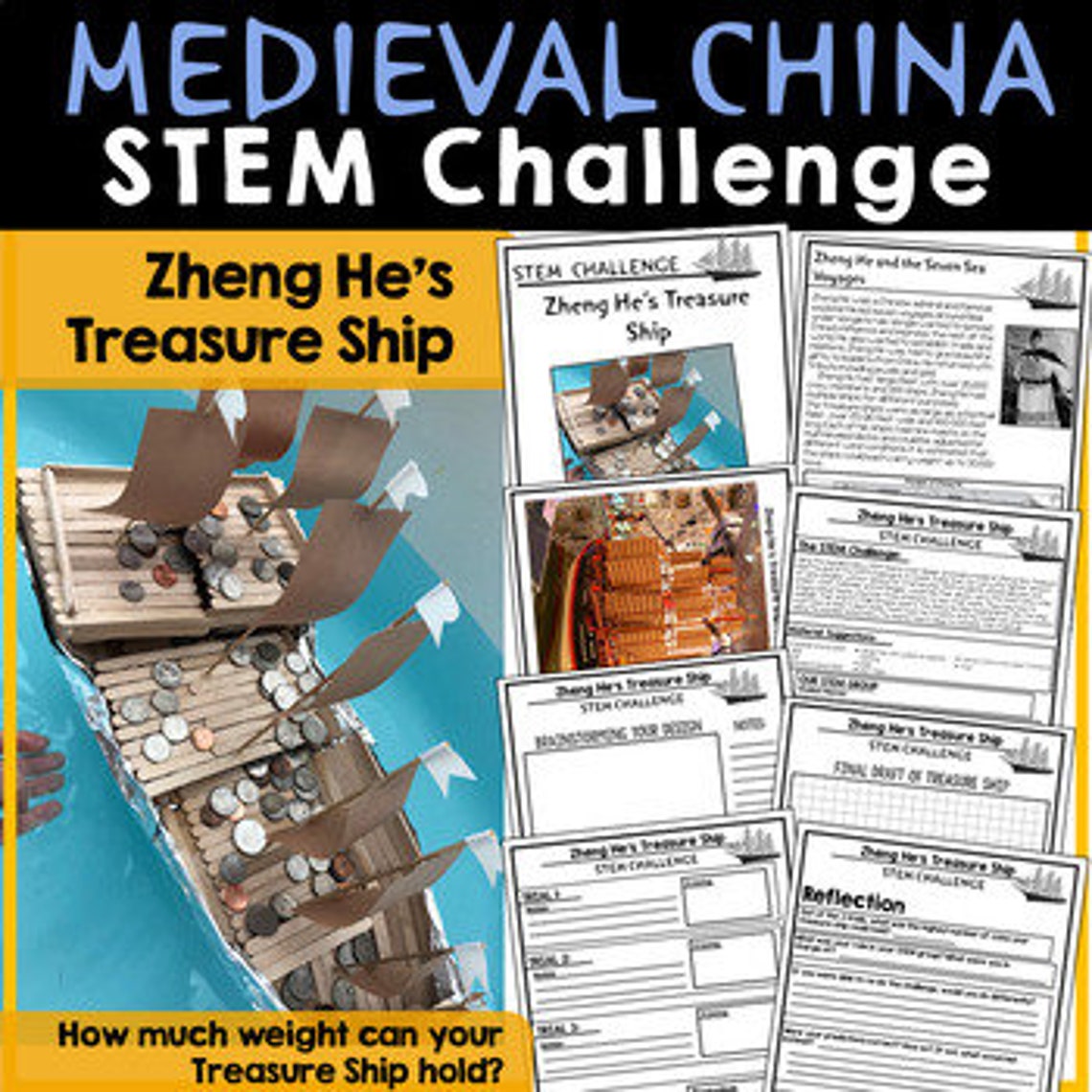 Medieval China STEM Challenge STEAM Challenges Medieval Times Middle ...