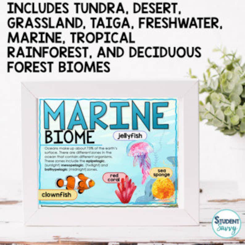 Biomes Posters | Biomes | Science Classroom Decor Taiga Deciduous ...