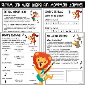 Rhythm Activities | Rhythm Worksheets Music Appreciation Printables - Etsy