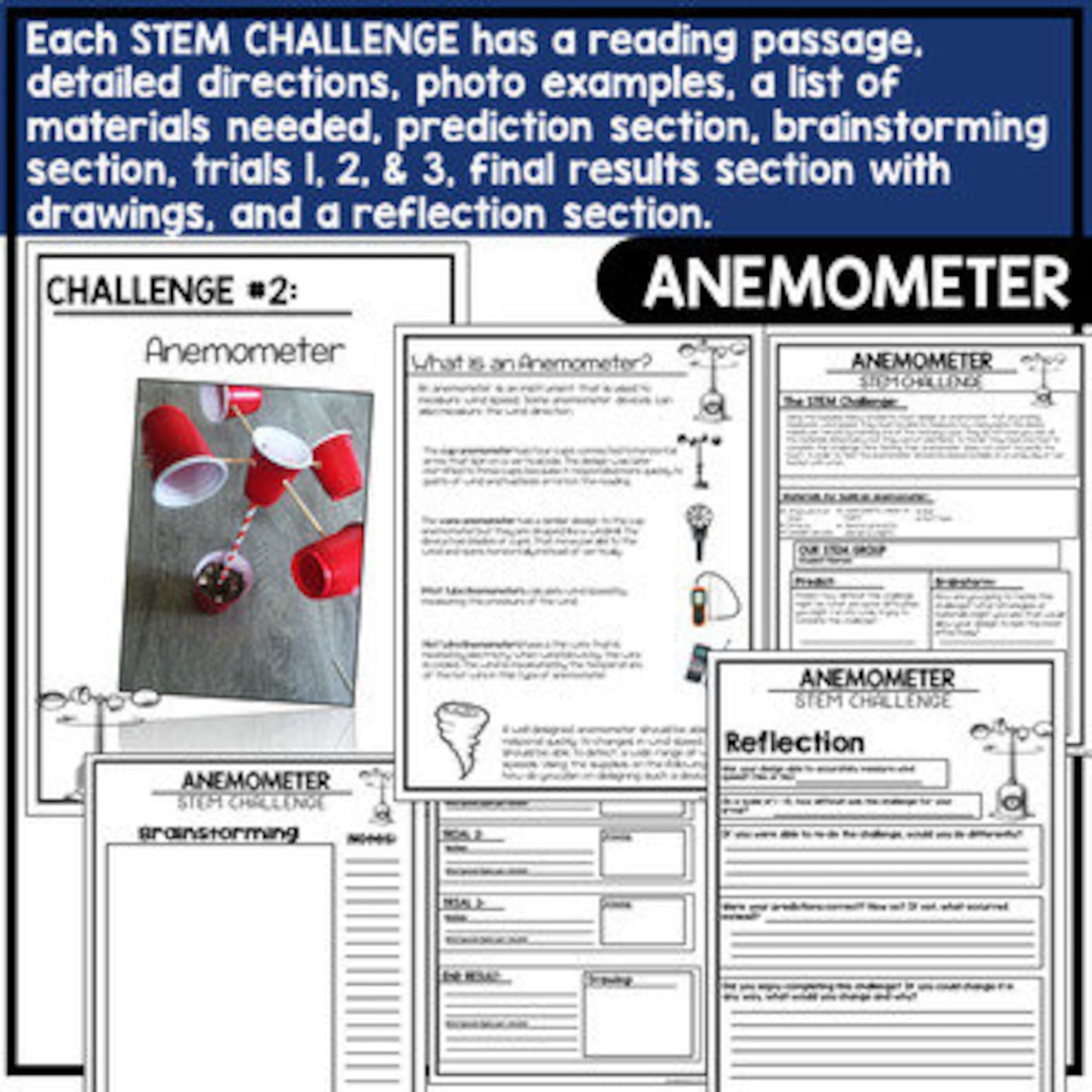 Weather STEM Activities Challenges - Earth Science Barometer Atmosphere ...