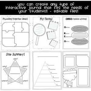 Graphic Organizer Interactive Notebook BUNDLE - Etsy