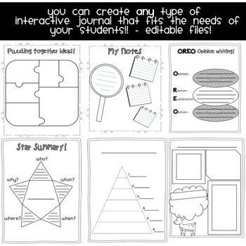 Graphic Organizer Interactive Notebook BUNDLE - Etsy