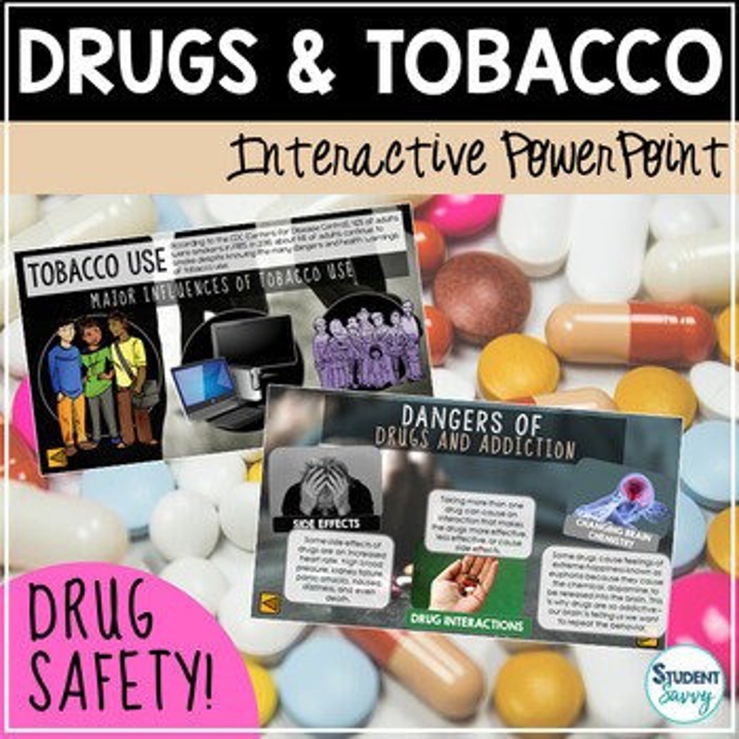 Drugs and Vaping Prevention Unit Interactive Powerpoint - Google Slides ...