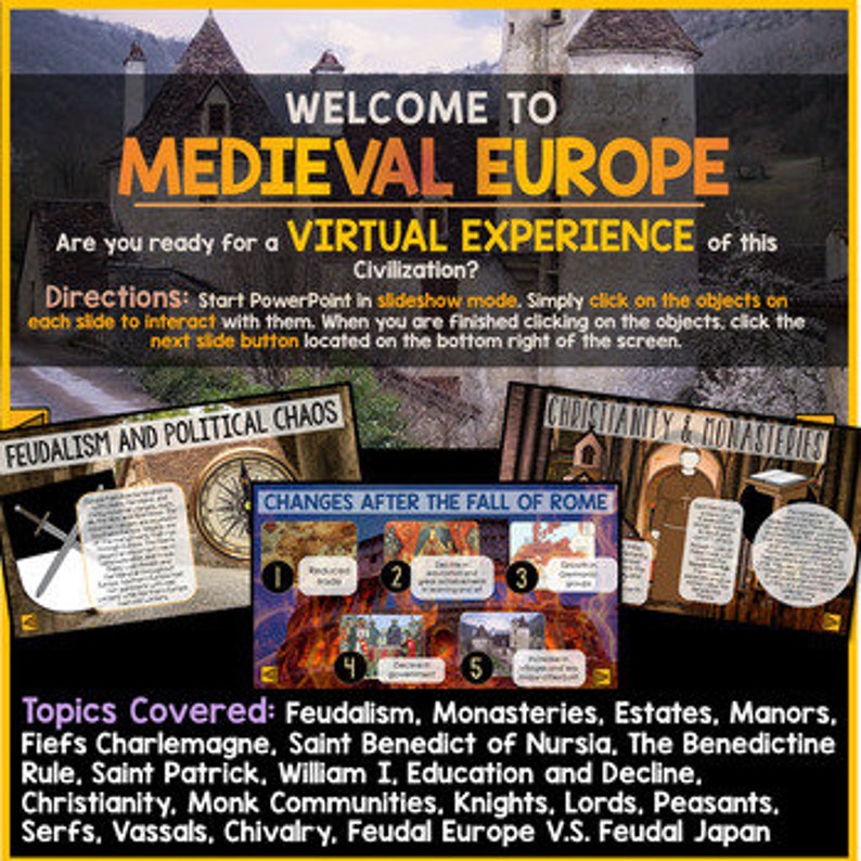 Medieval Europe - Early Middle Ages - Feudalism Powerpoint Google ...