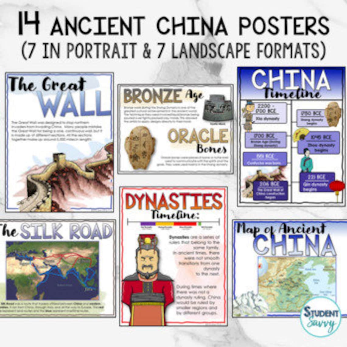Ancient China Bulletin Board Kit - China Posters - Borders - Banners - Etsy