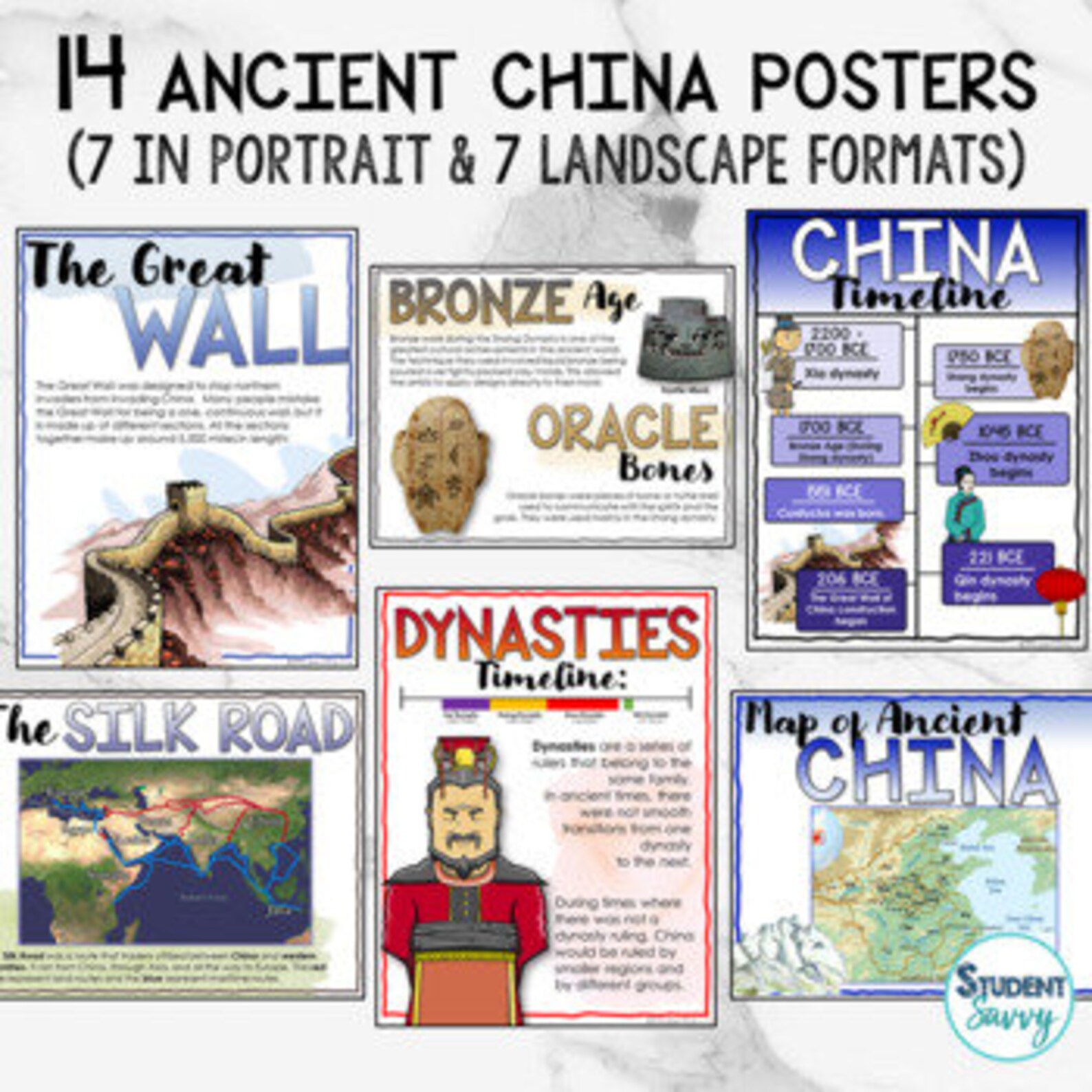 Ancient China Bulletin Board Kit - China Posters - Borders - Banners - Etsy