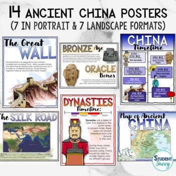 Ancient China Bulletin Board Kit - China Posters - Borders - Banners - Etsy