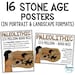 Stone Age Posters | Stone Age Timeline | Early Humans Map Archaeology ...