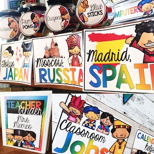 Classroom Decor Around the World Children | Etsy