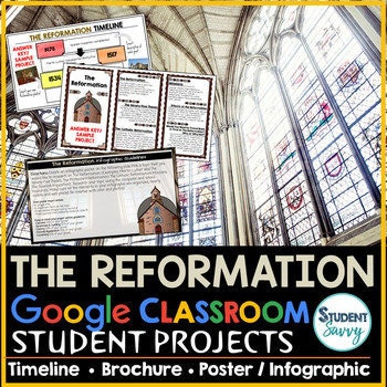 The Reformation Google Classroom Projects | Google Slides Timeline ...