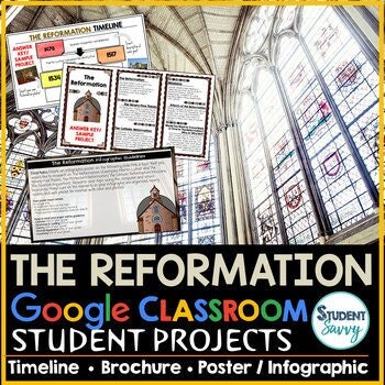 The Reformation Google Classroom Projects | Google Slides Timeline ...