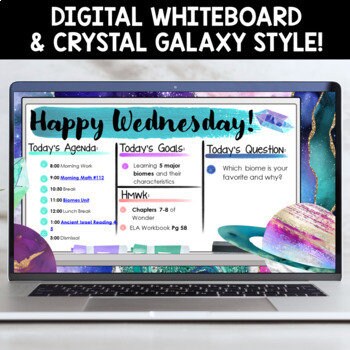 Science Daily Agenda Template Daily Schedule Google Slides CRYSTAL ...