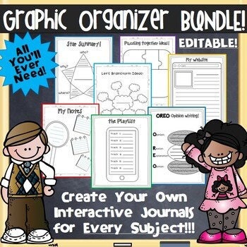 Graphic Organizer Interactive Notebook BUNDLE - Etsy