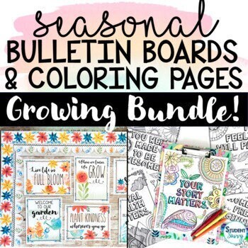 Bulletin Board Bundle Coloring Pages Classroom Posters - Winter Season ...