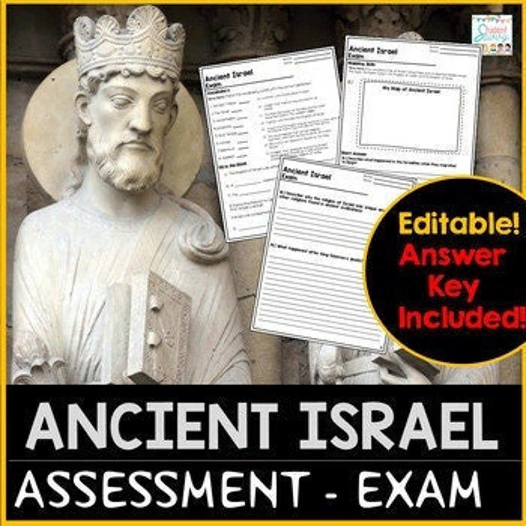 Ancient Israel Exam Assessment | Ancient Israel Test Google Slides Quiz ...