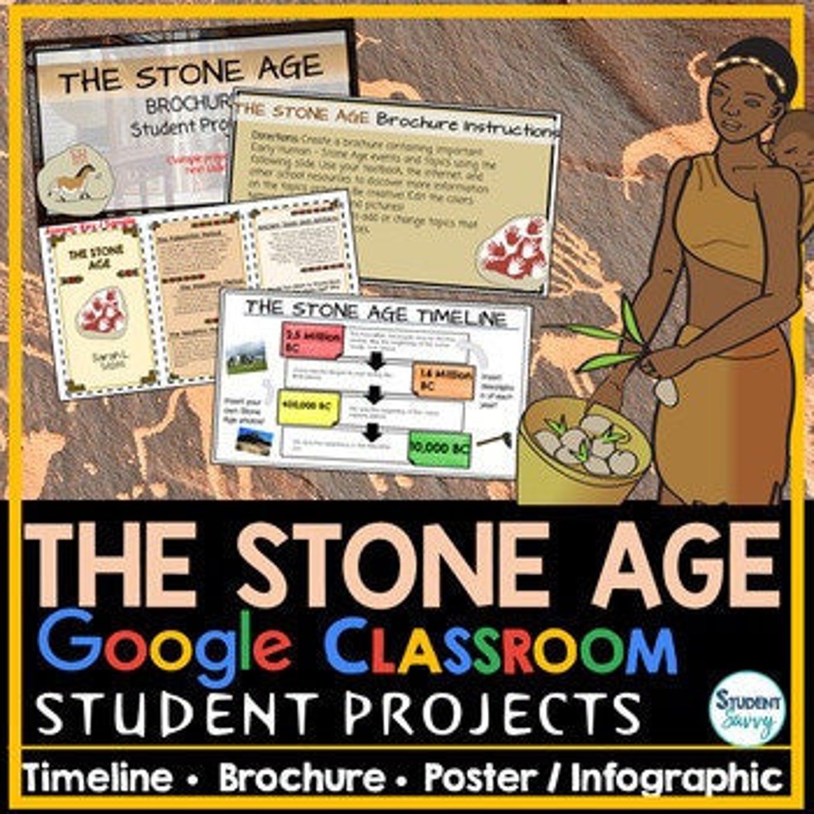 The Stone Age Projects for Google Classroom - Etsy
