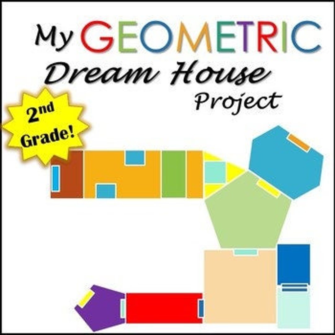 Geometry Project Dream House- 2nd Grade - Common Core - Etsy