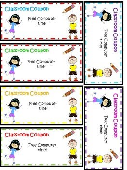 Classroom Coupons - Etsy