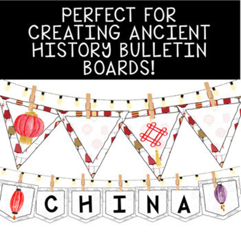 Ancient China Banners Printable China History Classroom Decor Editable ...