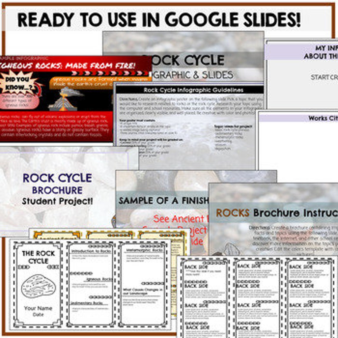Rock Cycle Projects Google Classroom - Etsy