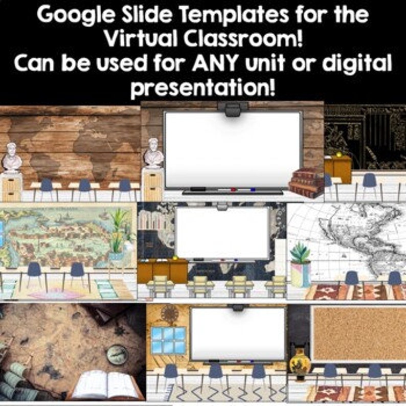 Google Slides Templates - SOCIAL STUDIES Virtual Classroom Distance ...