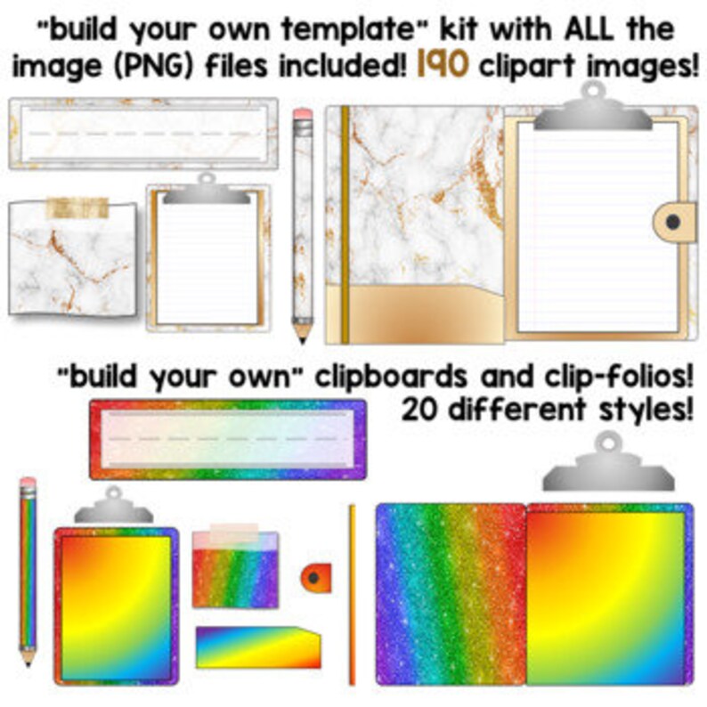 Editable Google Slides Templates Kit | Student Desks With Clipboards ...