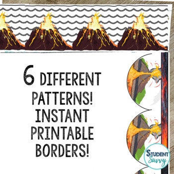 Volcanoes Bulletin Board Kit - Volcanic Landforms Posters - Borders ...