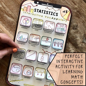 Statistics Vocabulary | Interactive Vocappulary™ - Math Vocabulary ...