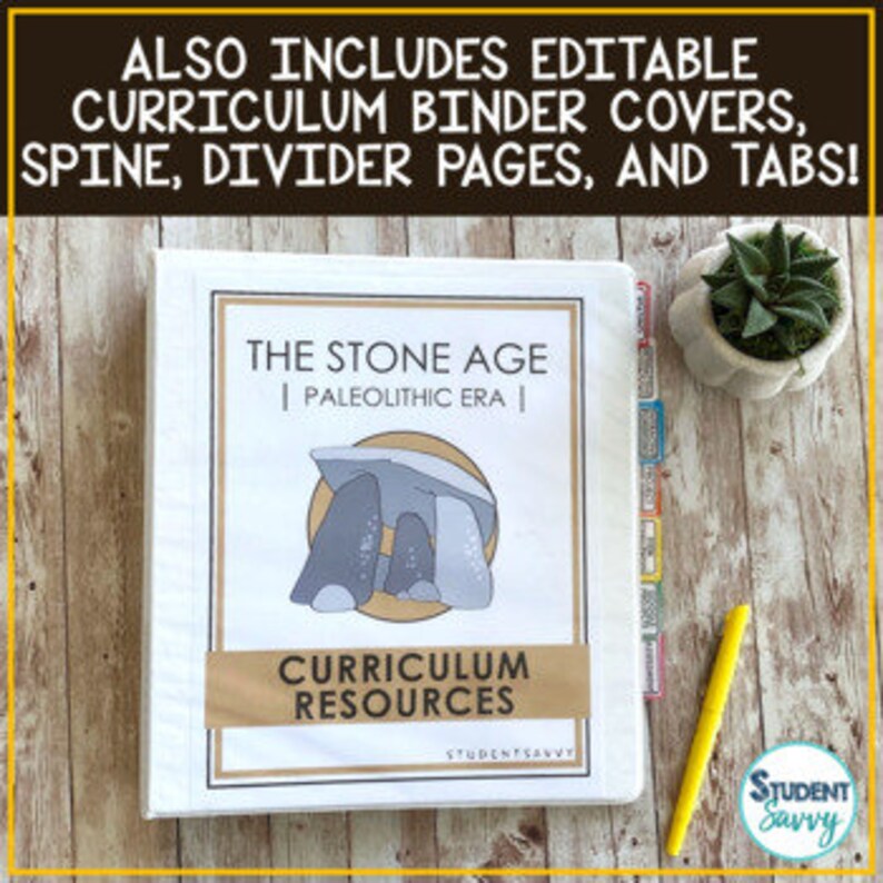 Stone Age Lesson Plans Templates Editable Google Docs | Curriculum ...
