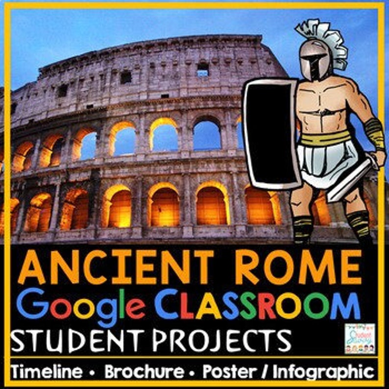 Ancient Rome Projects Google Classroom Slides Timeline Poster Digital ...