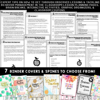 Student Teaching - Student Teacher Binder - Kit Portfolio | DIGITAL ...