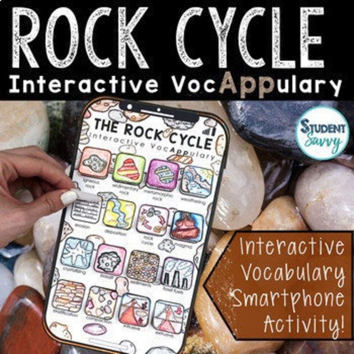 The Rock Cycle Vocabulary Interactive Vocappulary™ - Etsy