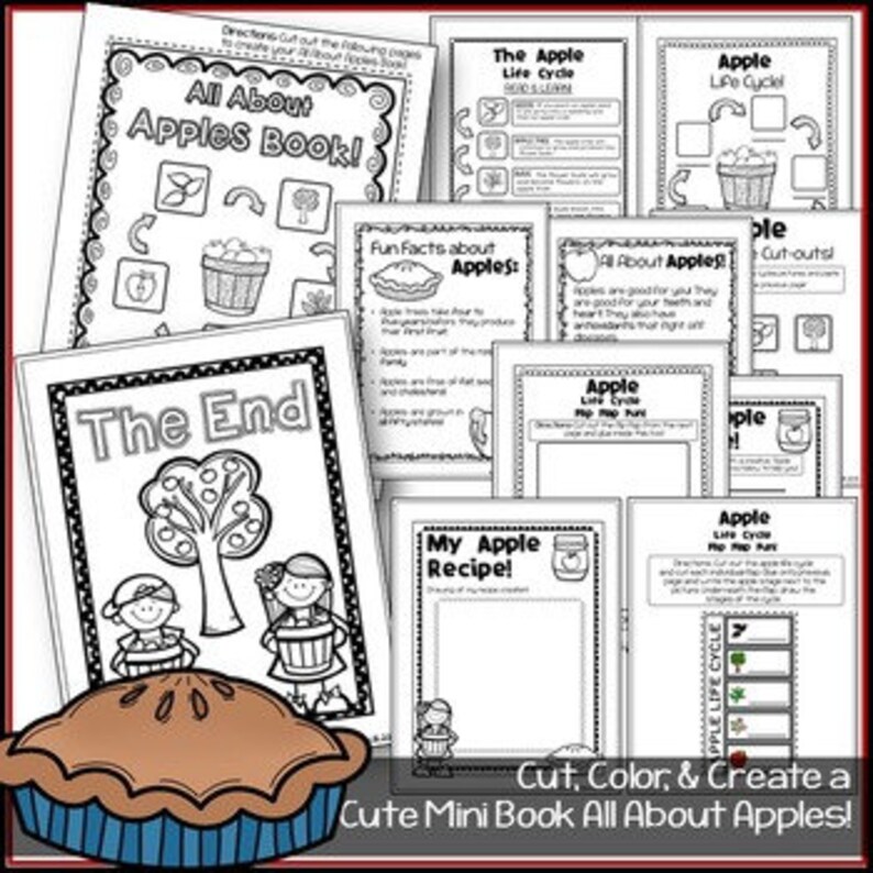 Apple Activities | Apple Life Cycle Book Apple Fun Facts Recipe ...