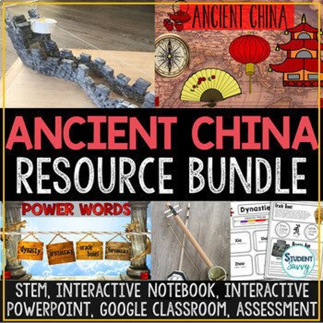Ancient China Activities Bundle - Curriculum Map Projects Timeline STEM ...