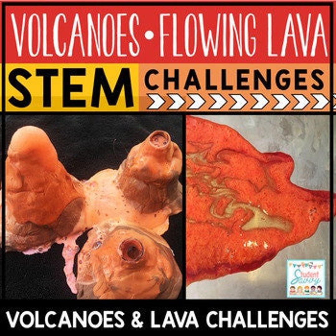 Volcanoes Unit STEM Challenges Experiment Activities Lava Flow - Etsy