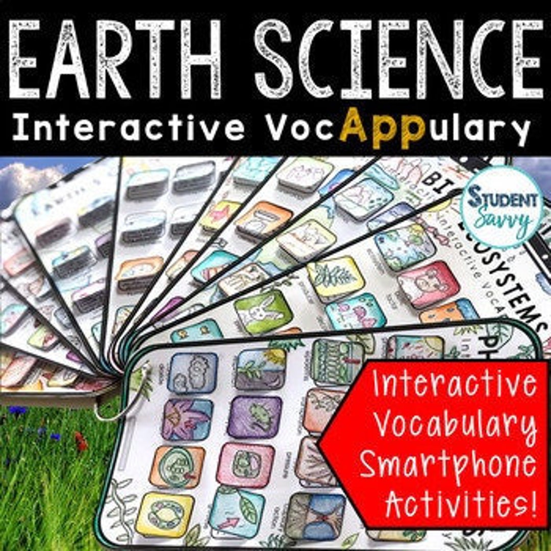 Earth Science Vocabulary Activities - Interactive Vocappulary™ - Etsy