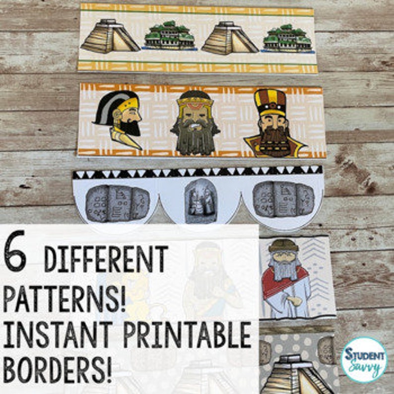 Ancient Mesopotamia Bulletin Board Kit Posters Borders Banners Maps ...
